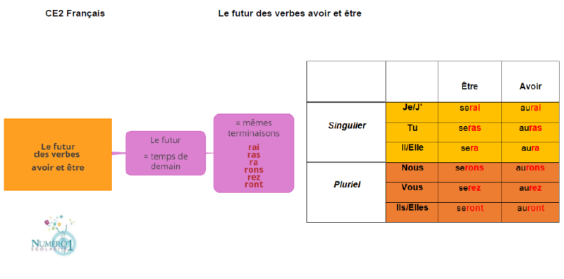 Le futur des verbes être et avoir : leçon et exercices CE2